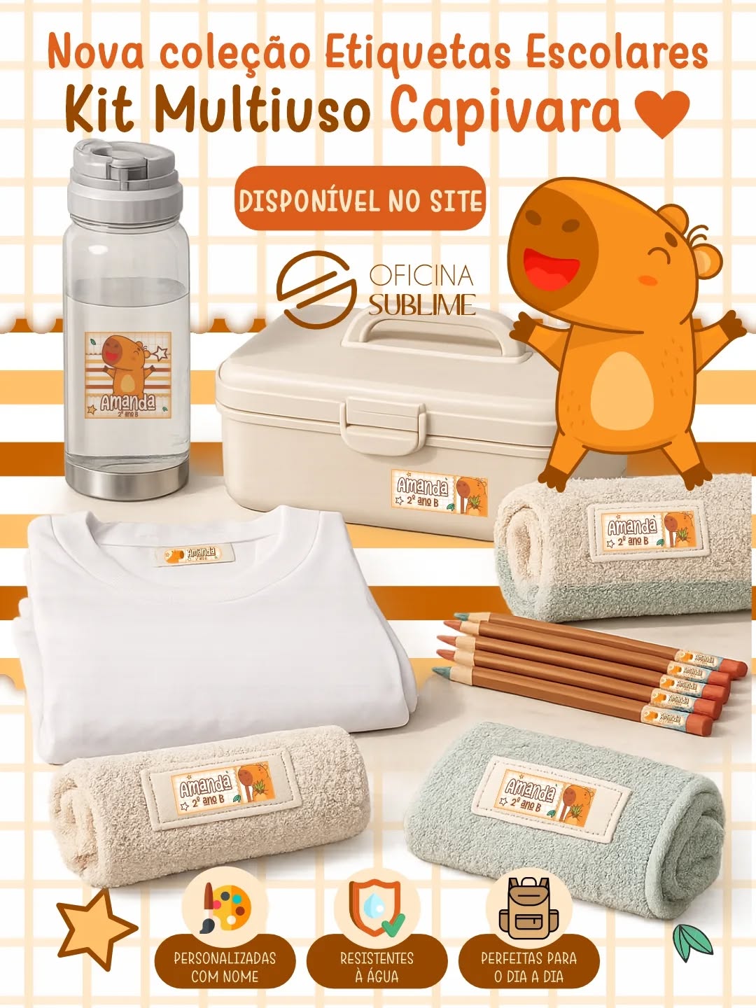 Como Colar, Conservar e Usar suas Etiquetas Escolares - Oficina Sublime